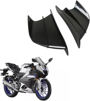 Vagary Black Bike Wings Side Winglet for Yamaha R15 V4, R15M Bike ...