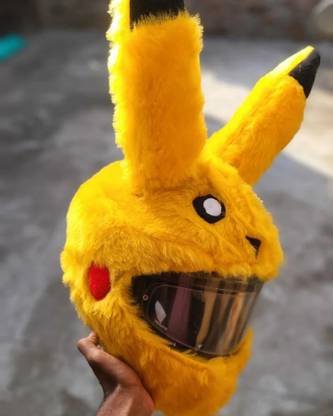 SRPHERE Pikachu Helmet Cover for Riders | Motorcycle Bunny Helmet Cover ...