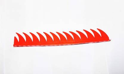 Gogna Mart neon red spikes sticker Bike Fairing Kit Price in India ...