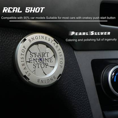 Auto MT SILVER Bike Rotary Engine Start Stop Switch COVER Lambo Button ...