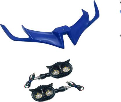 Gogna Mart Winglet 2.0 for Yamaha R15 V3 Wiser Cap/Light Visor Cap blue ...