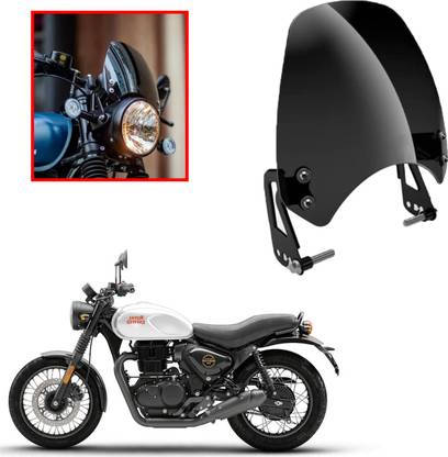 DAZZRIDE Royal Enfield Hunter 350 Visor Unbreakable Glass With Clamp ...