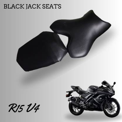 blackjackseats R15 V4 BSVI PLAIN Split Bike Seat Cover For Yamaha R15 ...