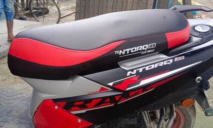 Hills N TORQ 125 DUAL TONE SEAT COVER Single Bike Seat Cover For TVS ...