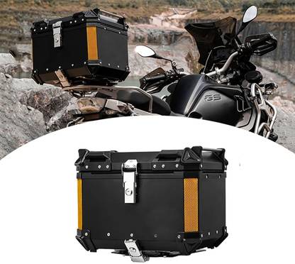 Vagary 45L Aluminum Motorcycle Top Case Waterproof Tail Box (Black ...