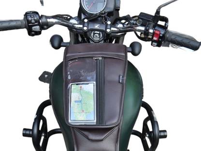 Sahara Seats Highness CB350 /CB 350 RS Tank Cover with Mobile Holder ...