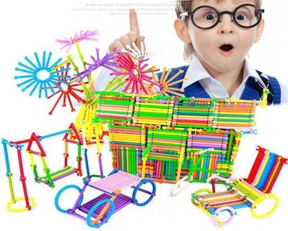 ARIZON CityScape SmartStack Colorful Building Stick for Kid Educational ...