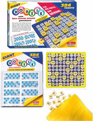 Toymate Housie Giant-384 Foldable Tickets Party & Fun Board Game ...