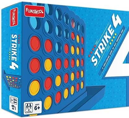 FUNSKOOL Strike 4 Party & Fun Board Game - Strike 4 . Buy Default toys ...