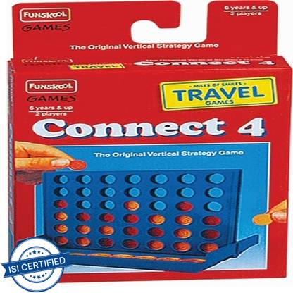 FUNSKOOL Travel Connect 4 Strategy & War Board Game - Travel Connect 4 ...