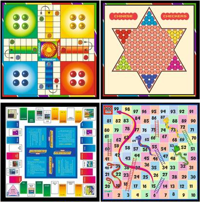 Koel 4 in 1 Wooden 12*12" Ludo Checker | Business Snake Party & Fun ...