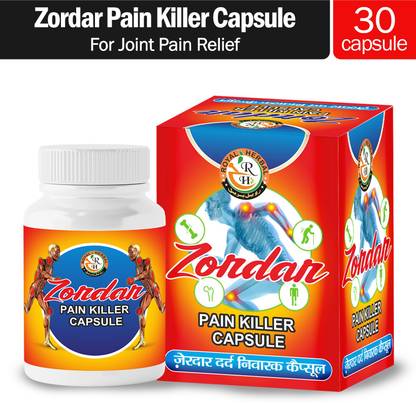 ZORDAR Pain Killer Capsule Ayurvedic Relief All Types Of Joint Pain ...