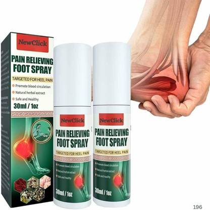 NewClick Natural Foot Pain Relief Spray for Heel & Joint Pain A696 ...