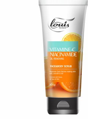 Louis herbals Vitamin-c Niacinamide Skin Brightening Face & Body Scrub ...