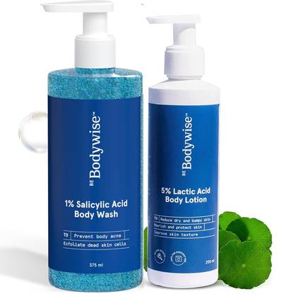 Be Bodywise 1% Salicylic Acid Body Wash & 5% Lactic Acid Body Lotion ...