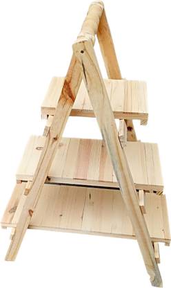 Smarts collection Foldable Ladder & Showpiece Stand Antique Wooden ...