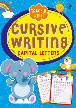 Cursive Handwriting Book Capital Letters Practice Workbook For Children ...