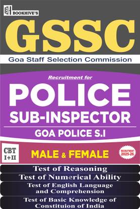 GSSC Goa Police SI Sub Inspector 2025-2025 Goa Staff Selection Commission (Set of 4 Books) - Goa ...