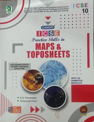 CANDID ICSE PRACTICE SKILLS IN MAPS & TOPOSHEETS CLASS-10: Buy CANDID ...