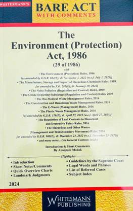 The Environment (Protection) Act, 1986 Along with Short Comments ...
