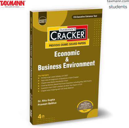 Taxmann's CRACKER for Economic & Business Environment (Paper 3 ...