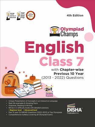 Olympiad Champs English Class 7 with Chapter-Wise Previous 10 Year ...