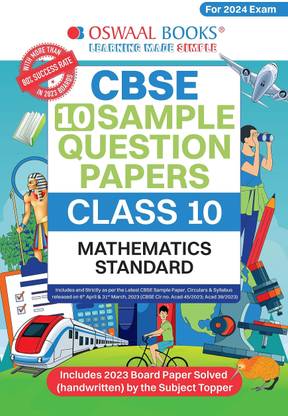 Cbse Sample Question Papers Class 10 Mathematics Standard Book (for ...