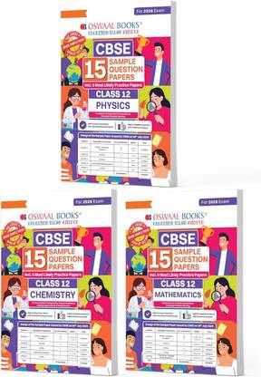 Oswaal CBSE Sample Question Papers Class 12 Physics, Chemistry ...