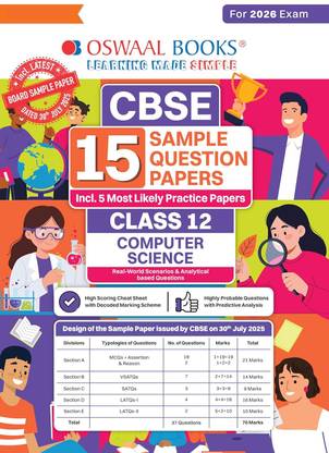 CBSE 15 Sample Question Papers Class-12 Computer Science: Buy CBSE 15 ...