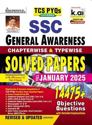 SSC General Awareness Chapterwise and Typewise Solved Papers Till January 2025 TCS PYQs Covered ...
