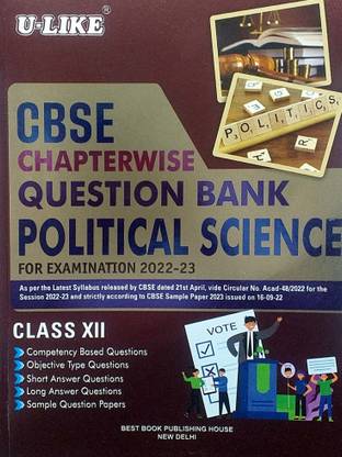 U Like Class 12 Political Science CBSE Chapterwise Question Bank For ...