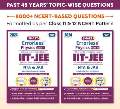 Smart Errorless Physics JEE(Main and Advanced) Class 11 & 12(2024 ...