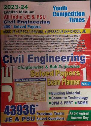 Civil Engineering Chapter-Wise Solved Papers/Exam Planner Vol 1 With ...