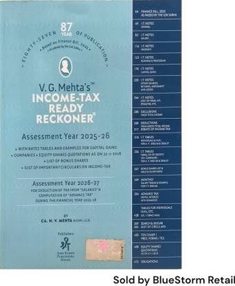 Income-Tax ready Reckoner Assessment Year 2025-26 | Shri Kuber ...