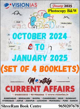 Vision IAS Monthly Magazine Current Affairs OCTOBER 2024 to JANUARY ...