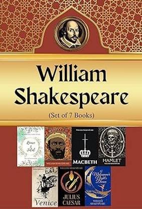 William Shakespeare (Set of 7 Books) - Othello, Romeo and Juliet, Hamlet, Macbeth, The Merchant ...