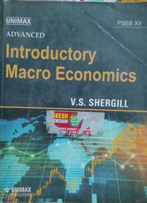 12th Economics book-Unimax - 2022 PSEB 12th book English Medium by V.S ...