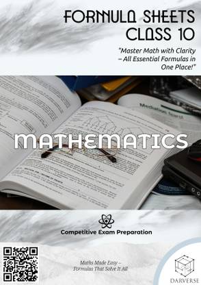DARVERSE Class 10 Mathematics Chapterwise Formula Sheets – Quick Reference Guide for Success ...