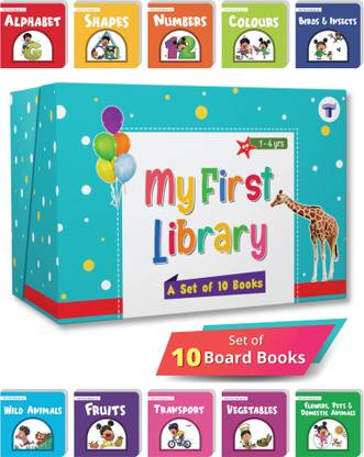 My First Library Box Set of 10 Board Books for Kids | Complete Learning ...
