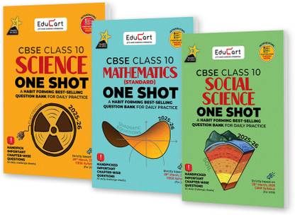 Educart ICSE Class 10 Questtion bank Physics, Chemistry, Biology, Maths ...