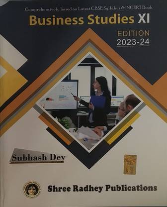 Business Studies Class 11 Edition 2023 To 2024 By Subhash Dey (For Set ...