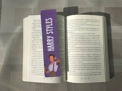 craft maniacs HARRY STYLES PURPLE MATT LAMINATED BOOKMARK HARRY STYLES ...