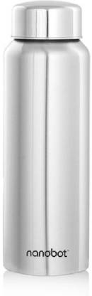 nanobot STAINLESS STEEL SINGLE LAYER WATER BOTTLE NERO -750ML 750 ml ...