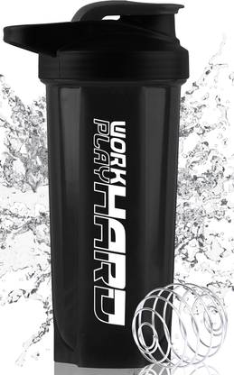 ZYRO Work Hard Protein Gym Sipper Bottle with Stainless Steel Spring ...