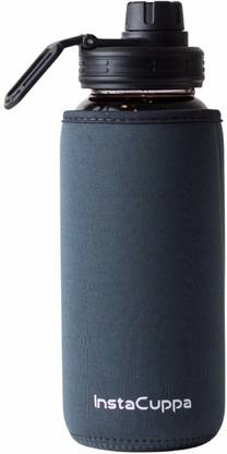 InstaCuppa Borosilicate Glass Water Bottle with Innovative Time ...