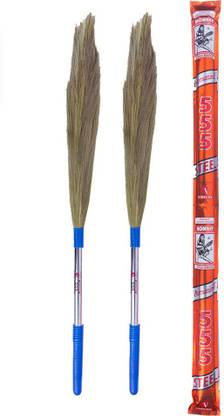Monkey 555 International Steel Handle Pack of 2 Grass Dry Broom Price ...