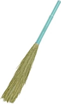 Spotzero MILTON Natural Mizoram Grass broom with plastic Handle for ...