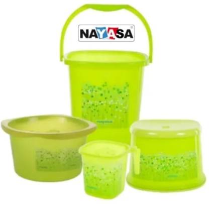 NAYASA nayasa 4 pcs bath set with tub 25 L Plastic Bucket Price in ...