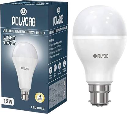 Polycab 12 W Basic Round B22 LED Bulb Price in India - Buy Polycab 12 W ...
