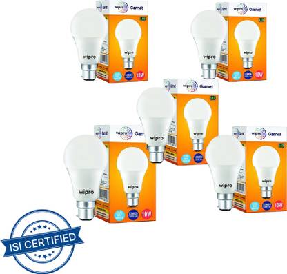 Wipro 10 W Standard B22 LED Bulb Price in India - Buy Wipro 10 W ...